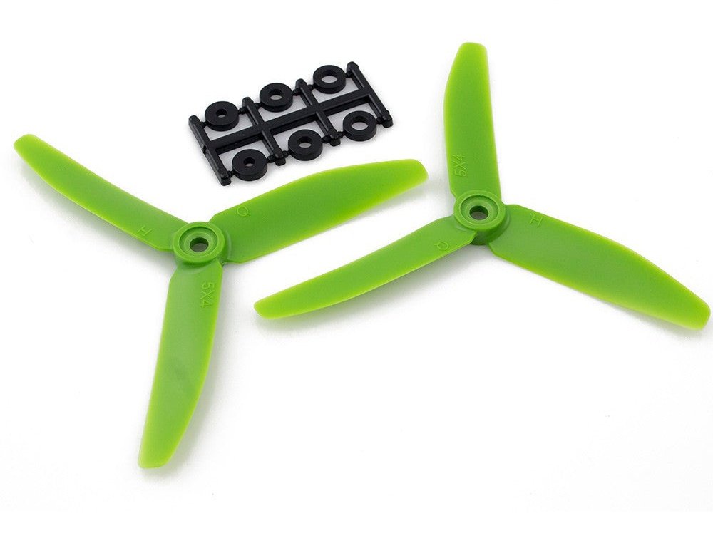 HQ Prop Green 5x4x3 Tri Blade Propellers ( 2 CCW ) | DIYFPV.COM