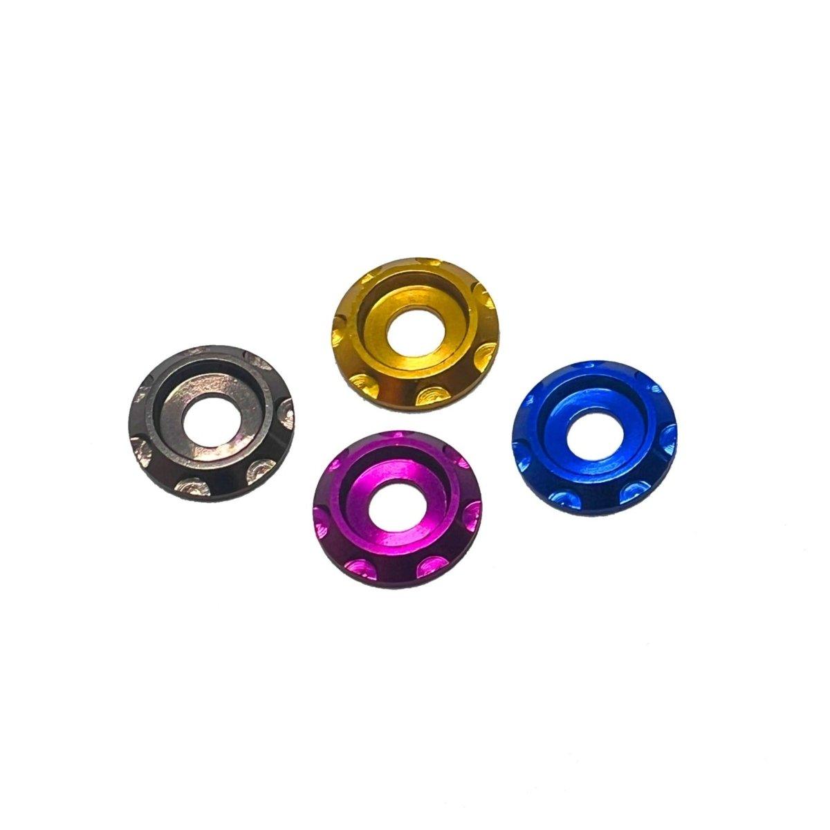 M3 Button Head Anodized Ribbed Edge Washer (5 Pack) - Choose Color ...