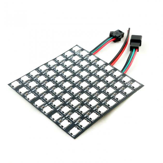 WS2812B 8x8 RGB LED panel | DIYFPV.COM