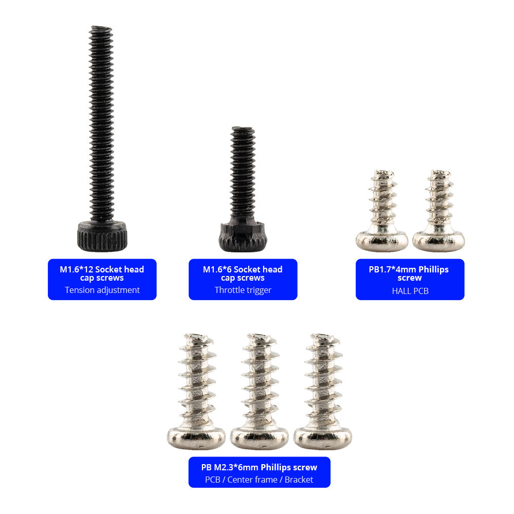 RadioMaster MT12 Surface Radio Trigger Screw Set | DIYFPV.COM
