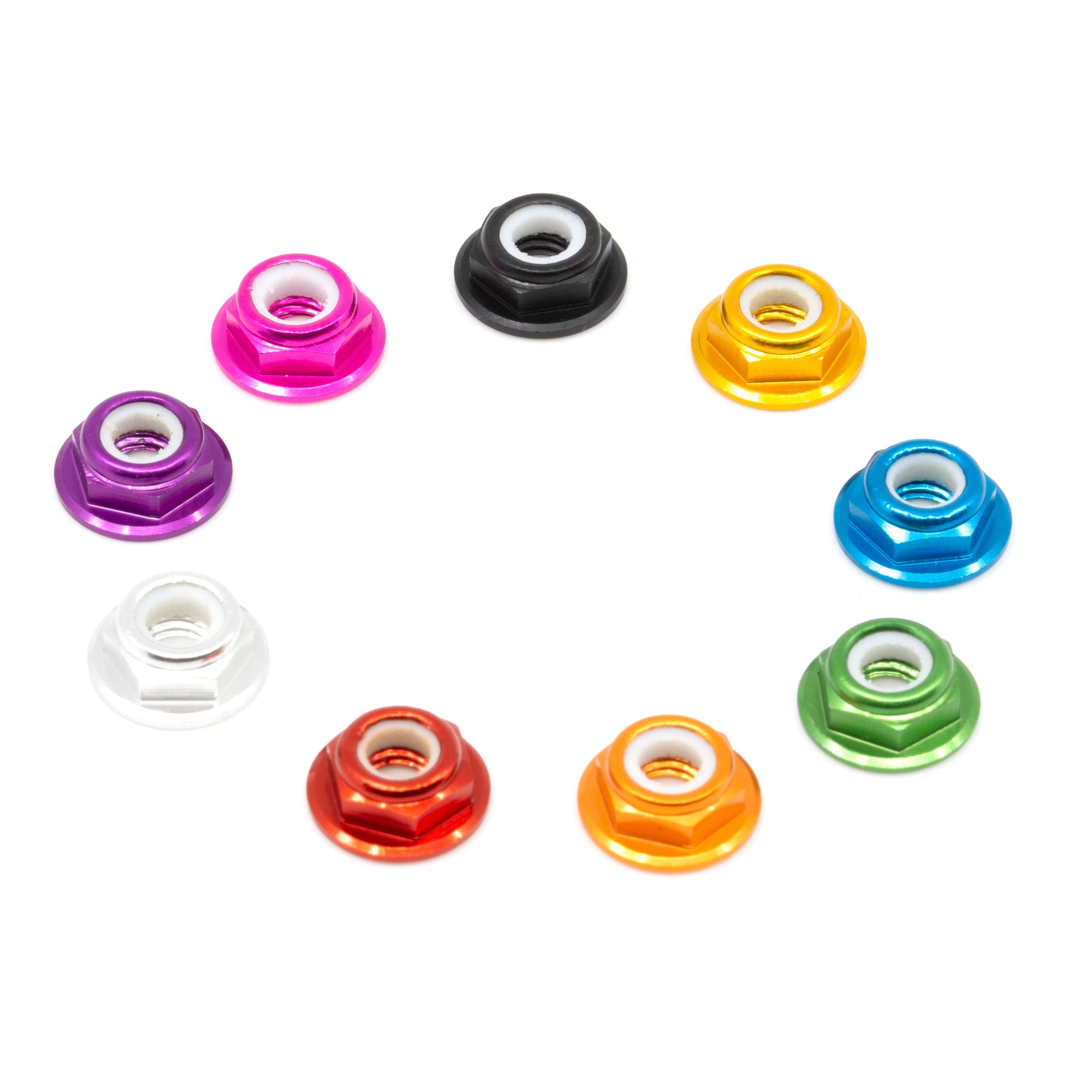 M5 Low Profile Lock Nuts (Aluminum) (Various Colours) | DIYFPV.COM