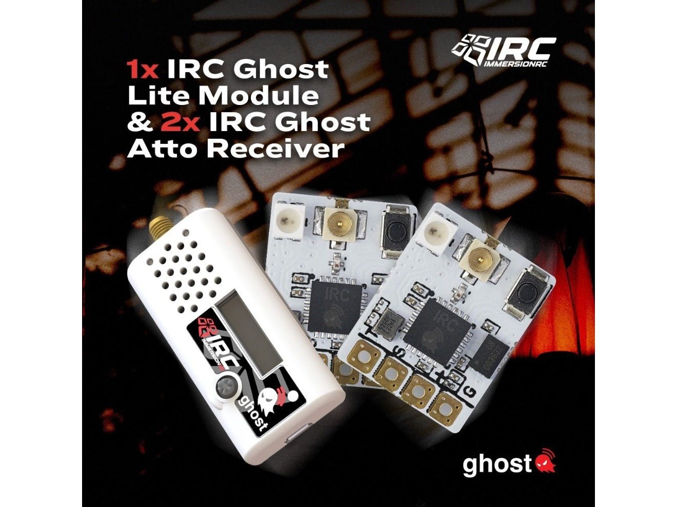 Immersion RC Ghost Lite Module + 2 ATTO Receivers Halloween Bundle ...