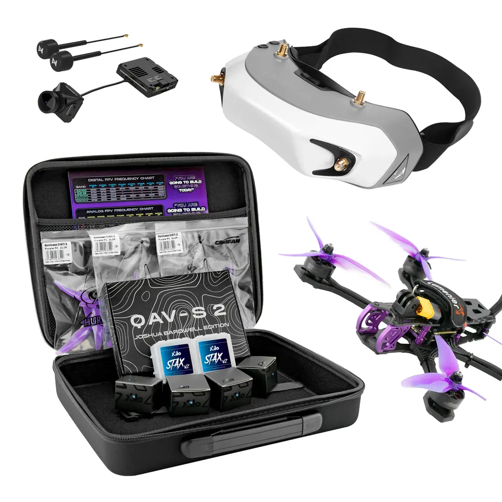 Beginner DIY FPV Drone Bundle - QAV-S 2 Bardwell SE 5" + Fat Shark ...
