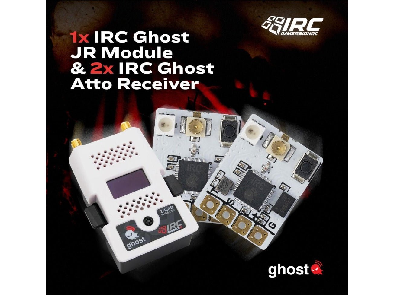 Immersion RC Ghost TX JR Module + 2 ATTO Receiver Halloween Bundle | DIYFPV