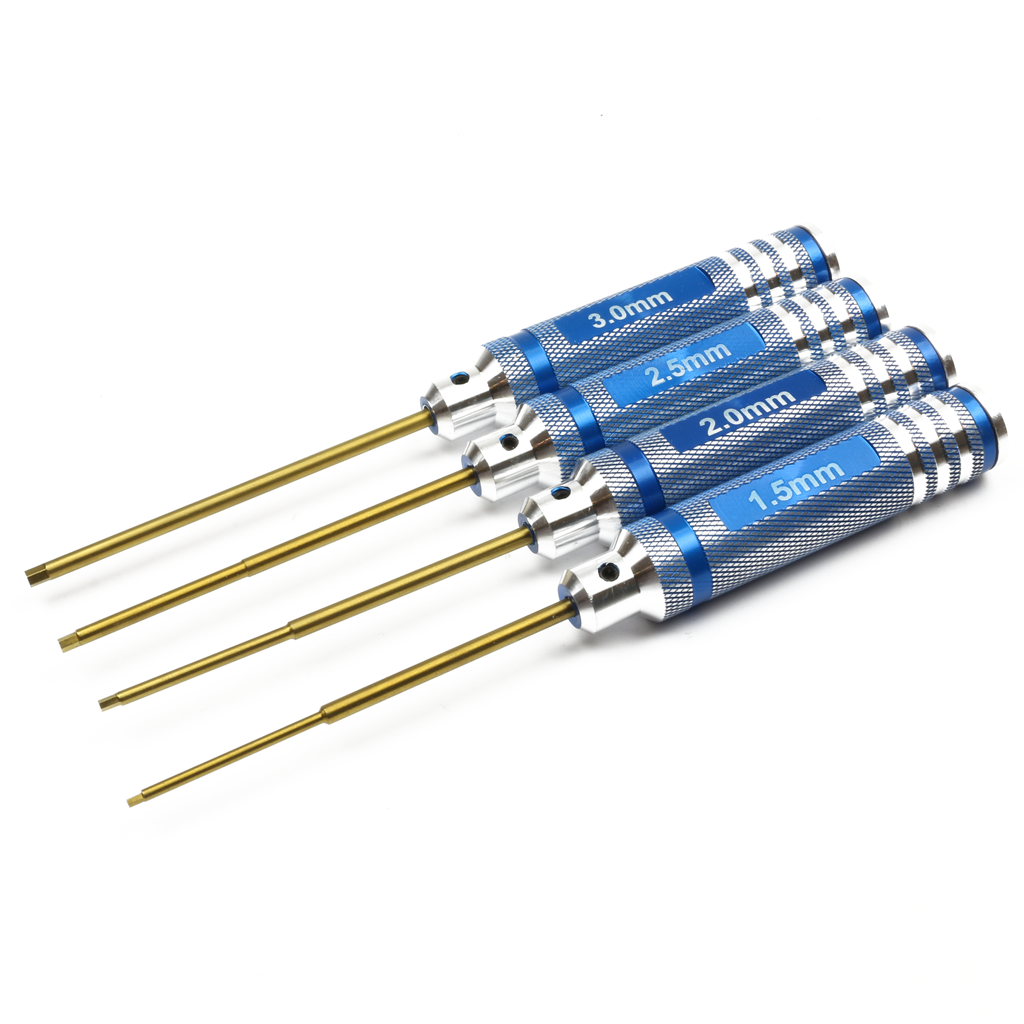 Innensechskant Schlüssel - 4er Set - mit Griff 1,5 2 2,5 und 3 mm Blau ...