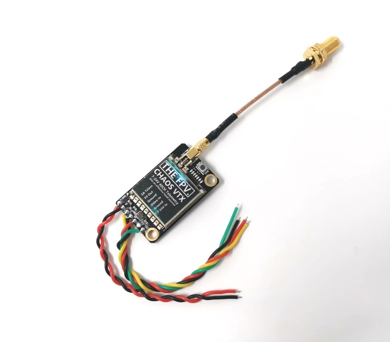 TheFPV Chaos VTX V2 Video Transmitter (25-1200mW, 2-6S, VTX Telemetry ...