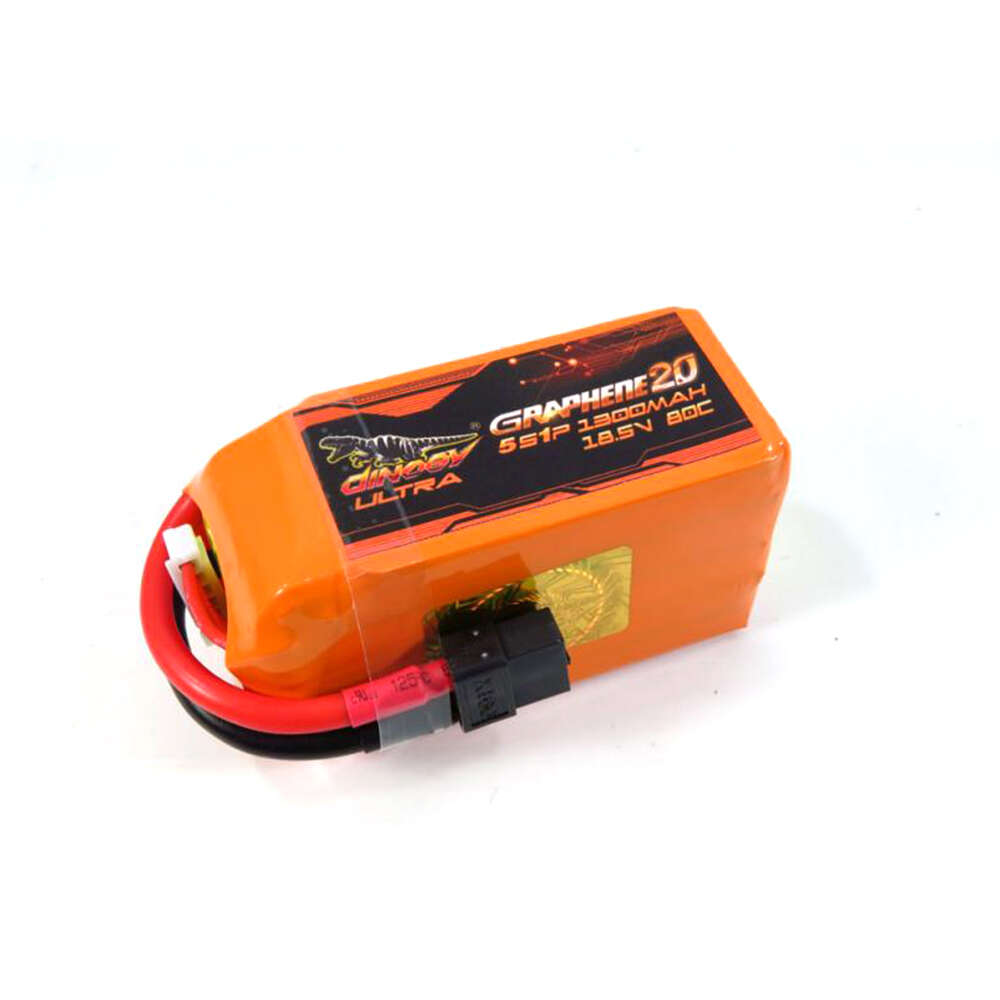 Dinogy Graphene 2.0 1300mAh 5S 80C LIPO BATTERY BLOWOUT | DIYFPV.COM