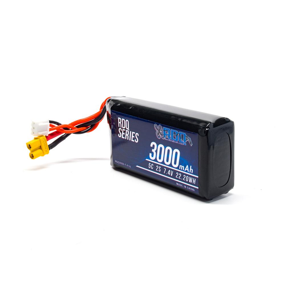RDQ Series 7.4V 2S 3000mAh 5C Jumper T16/T18 & RadioMaster TX16S ...