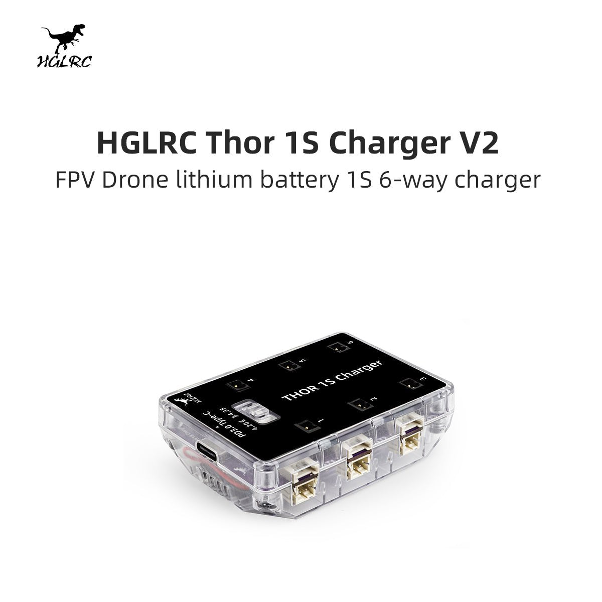 HGLRC Thor 1S Charger V2 Racing Model FPV drone Lithium Battery 6-way ...