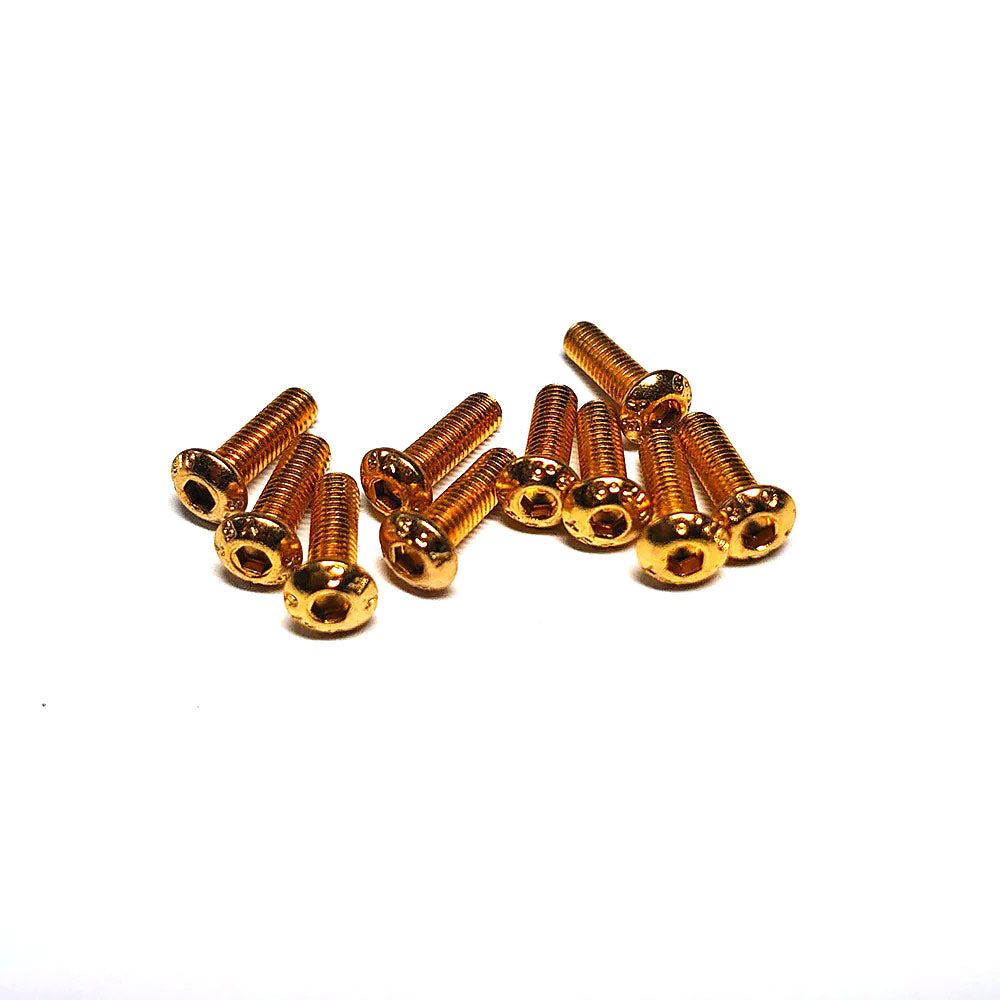 YFS Steel hex button screw (Titanium coated) M3 - DIYFPV