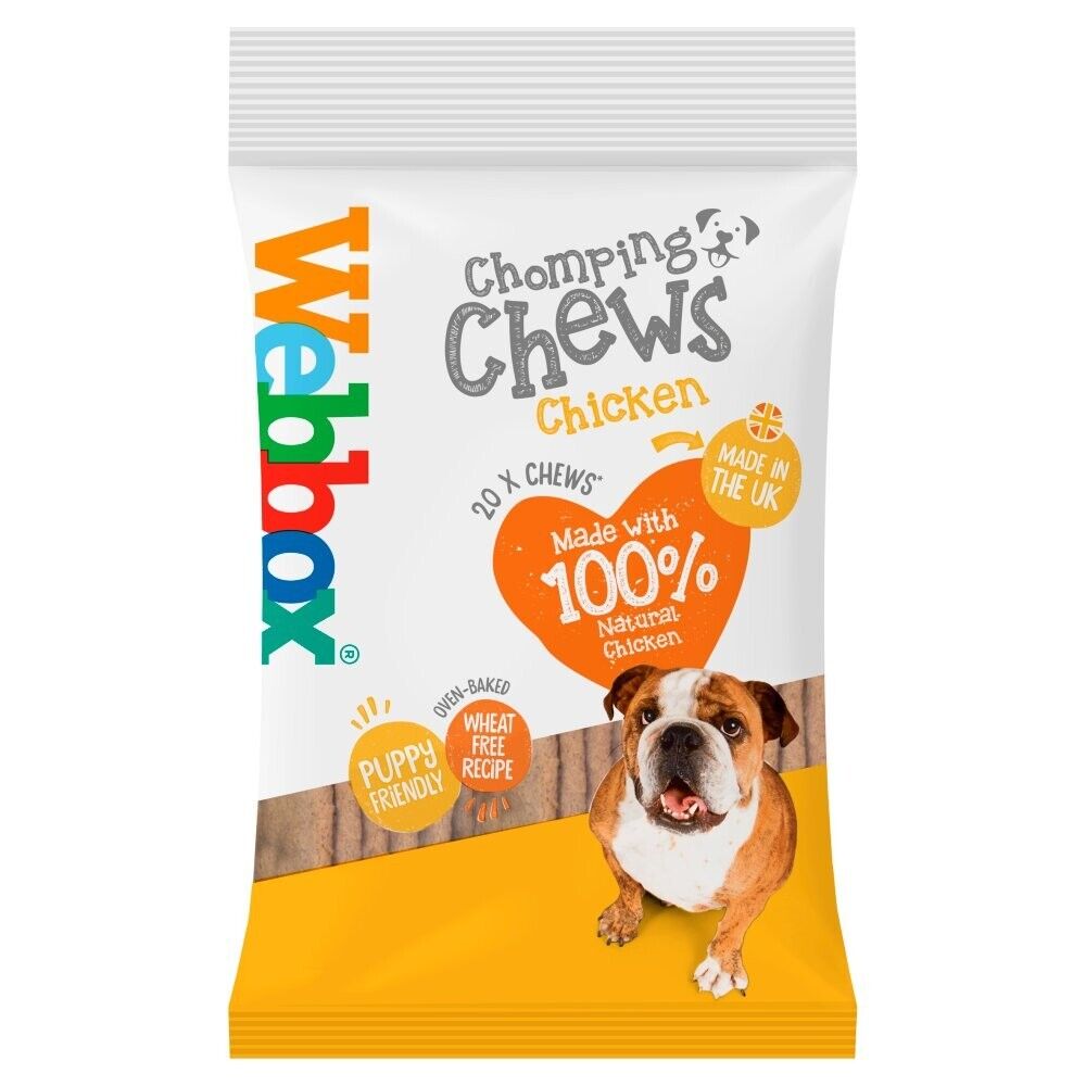 Webbox Prime Chomping Chews Chicken Dog Treats 200g (20 in pack ...