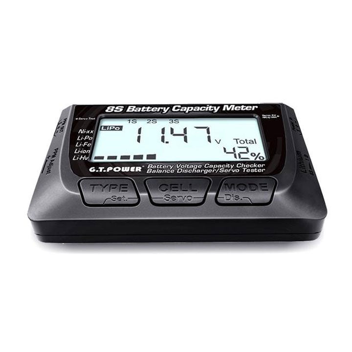 GT POWER BATTERY CELL CHECKER TOOL 1S-8S WITH BALANCING FUNCTION | DIYFPV