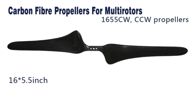 16x55 Carbon Fibre Propellers (Direct Mount) | DIYFPV.COM