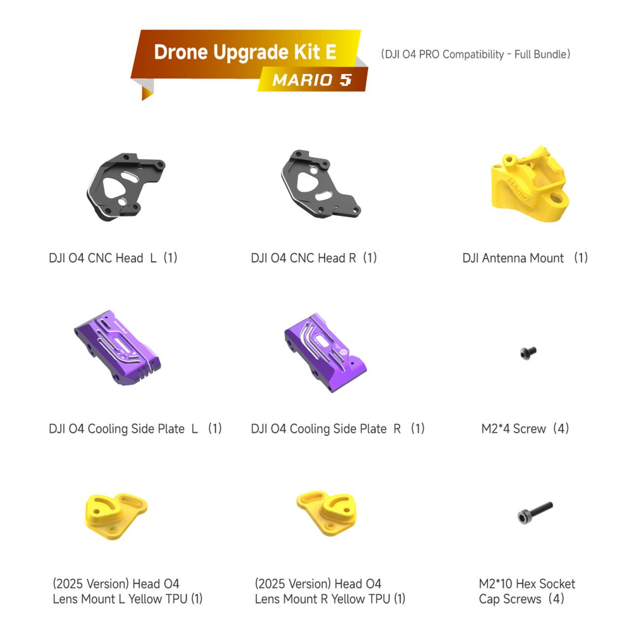 Speedybee Mario 5 Upgrade Kit E DJI O4 Pro | DIYFPV.COM