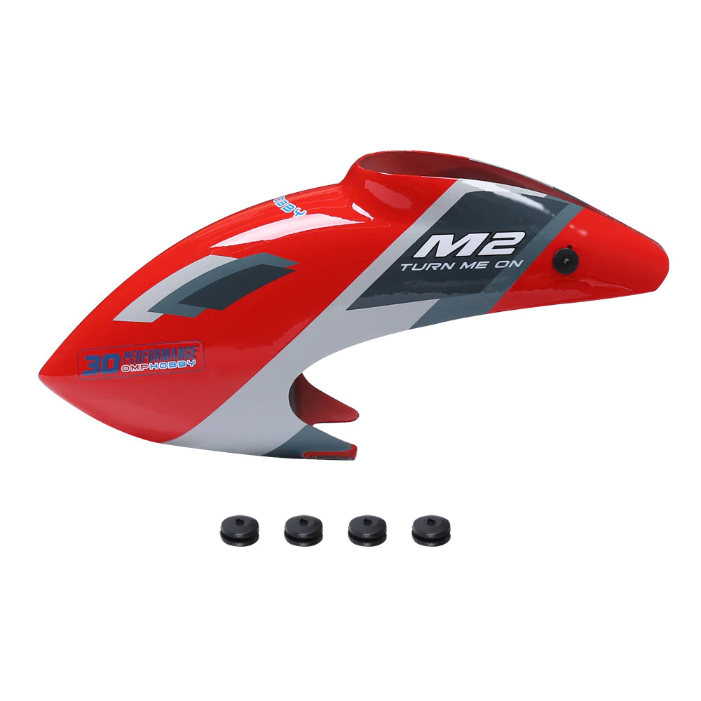 OMPHobby M2 EVO 3D Helicopter Canopy - RED | DIYFPV | DIYFPV.COM